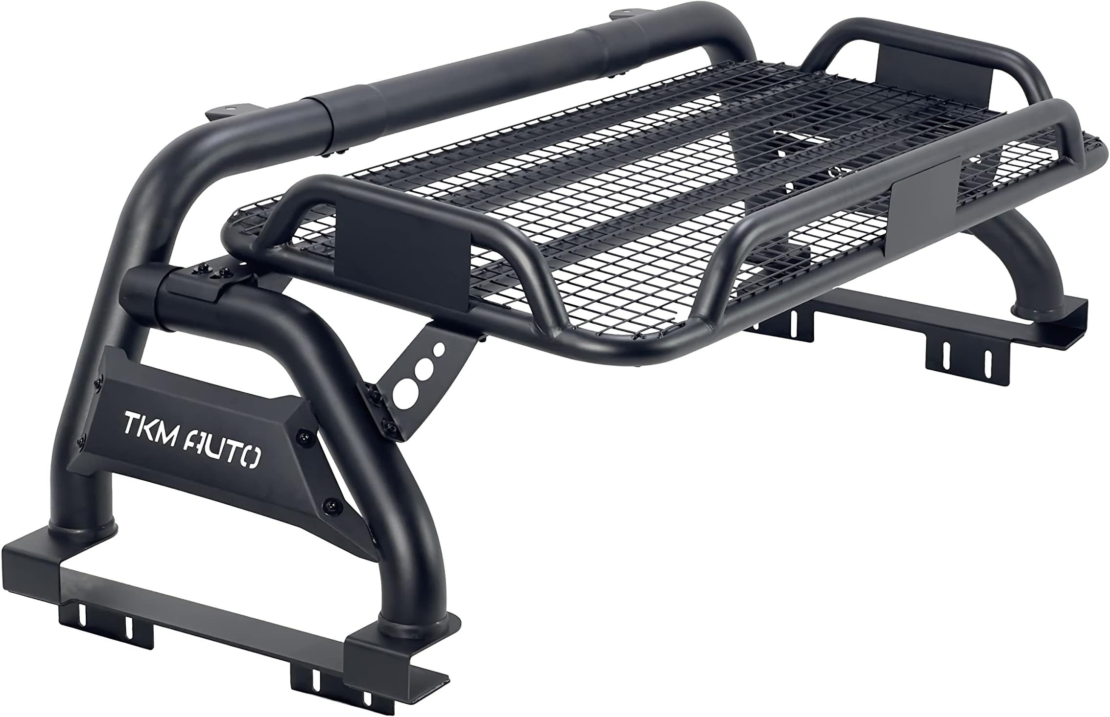 Amazon.com: Universal Truck Bed Roll Bars,Cargo Basket and Brake Light ...