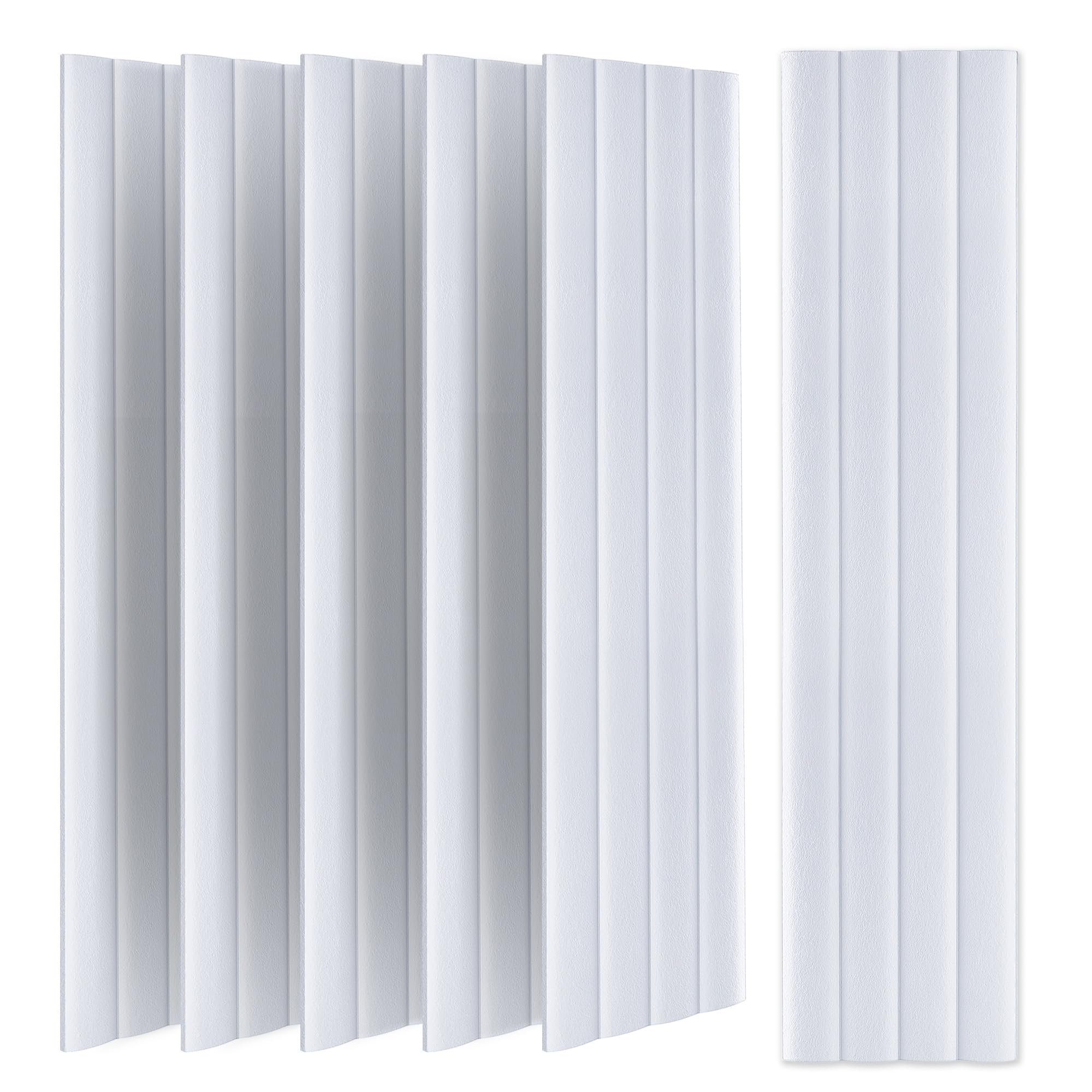 Snapklik.com : BUBOS 6 Pack Large Acoustic Panels,472"x11"3D Wave ...