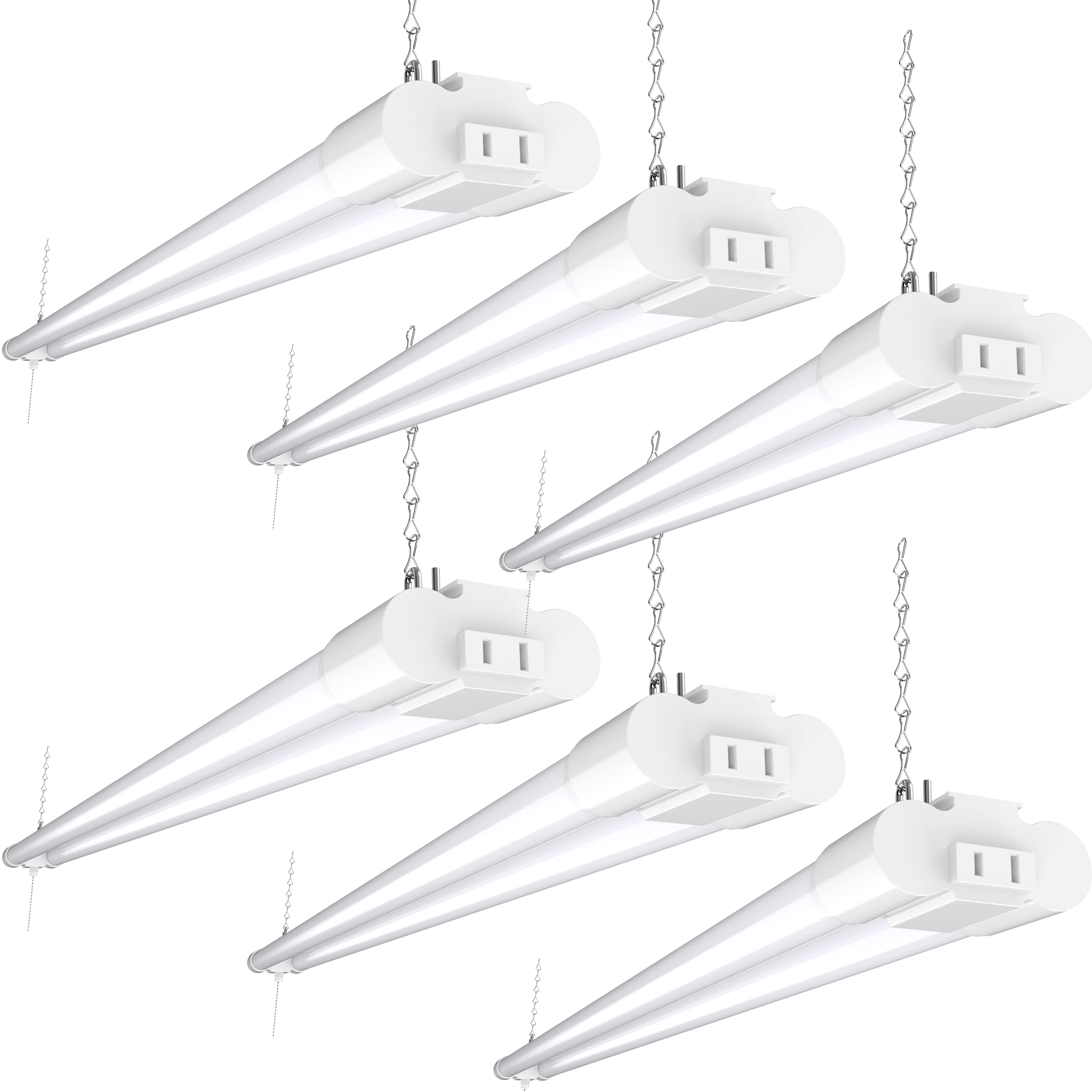 Snapklik.com : Sunco 6 Pack Linkable LED Utility Shop Light, 4500 LM ...