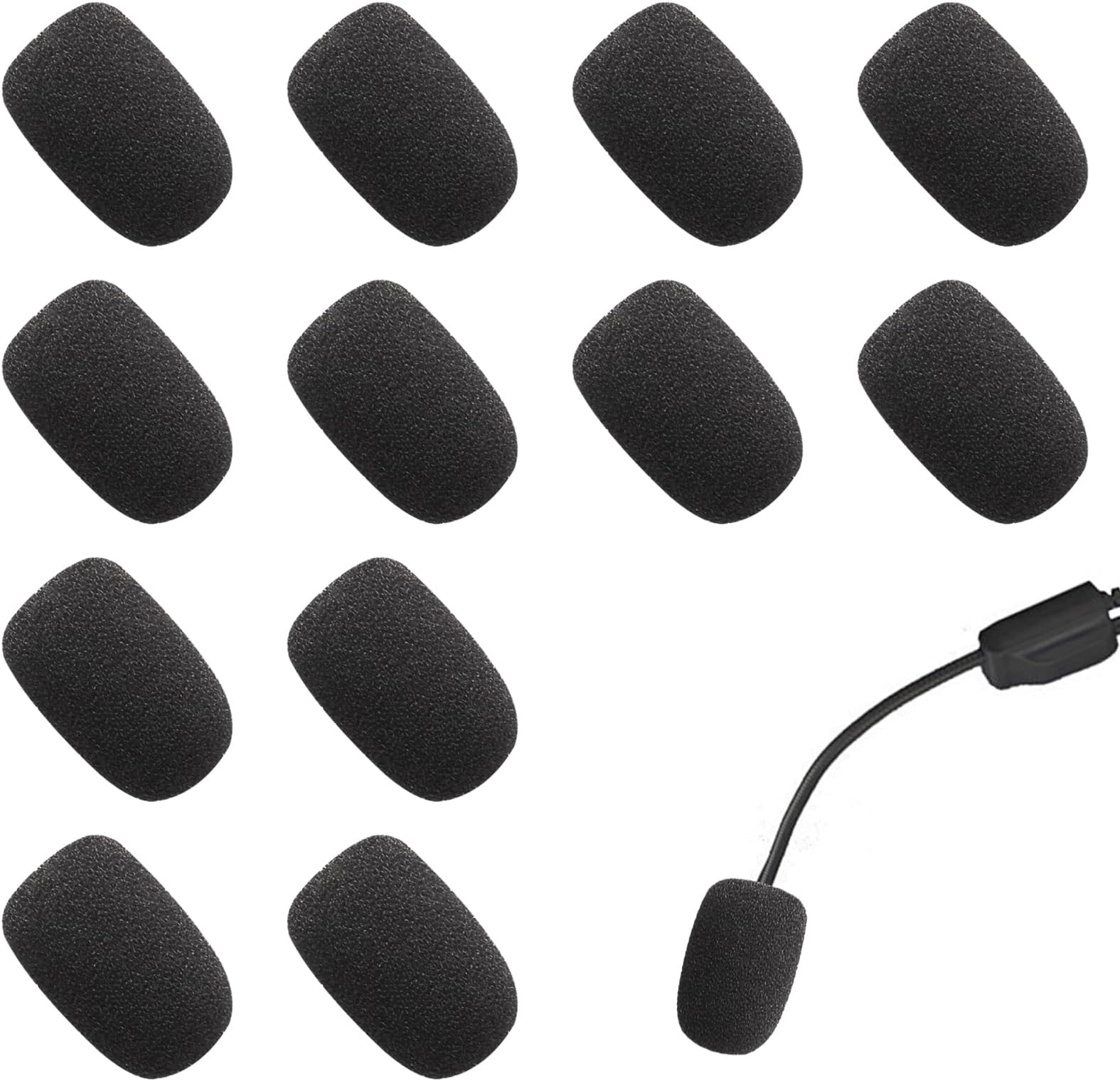 Amazon.com: 12 Pcs Headset Microphone Cover Foam Microphone Windscreen ...