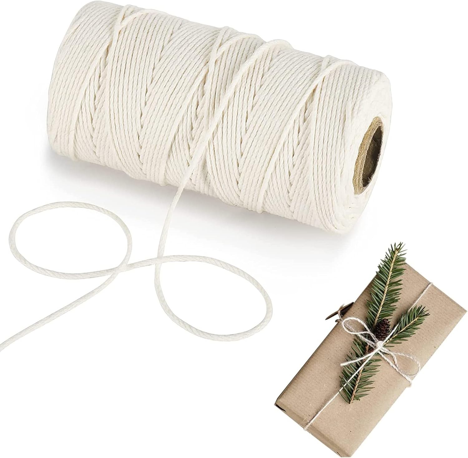 POKIENE Butchers String, 100m Strong Cotton Kitchen Twine, Macrame Cord ...