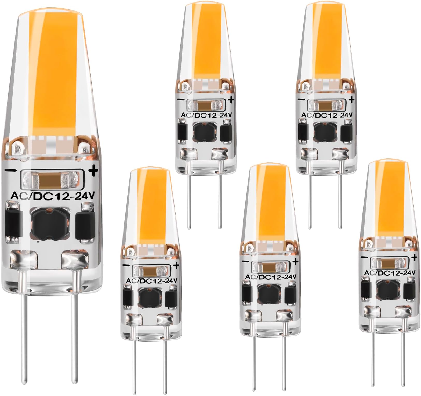 CTKcom 8 Pack 3W G4 LED Light Bulbs AC/DC 12V Bi-Pin Base Ceiling ...