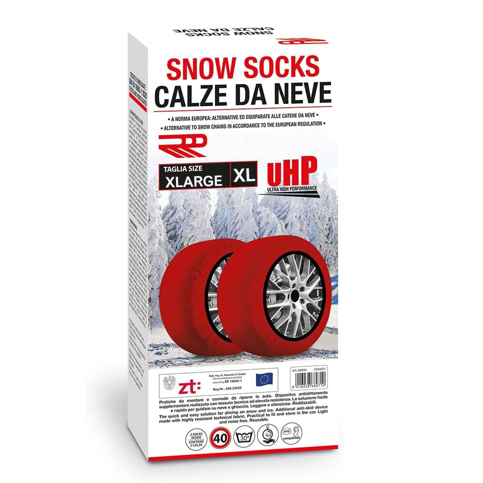 W-Parts Arctic Socks - Coppia di Calze da Neve Bottari Revo - Catene da ...