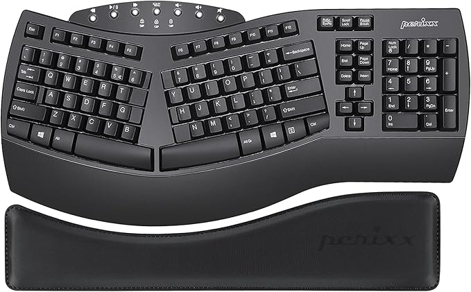 Amazon.com: Wireless Ergonomic Keyboard with Gel Wrist Rest Bundle ...
