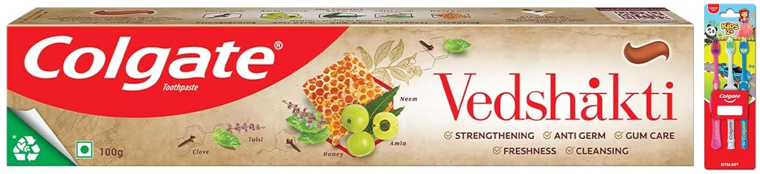 Colgate Vedshakti Toothpaste, Anti-Bacterial Paste For Whole Mouth ...