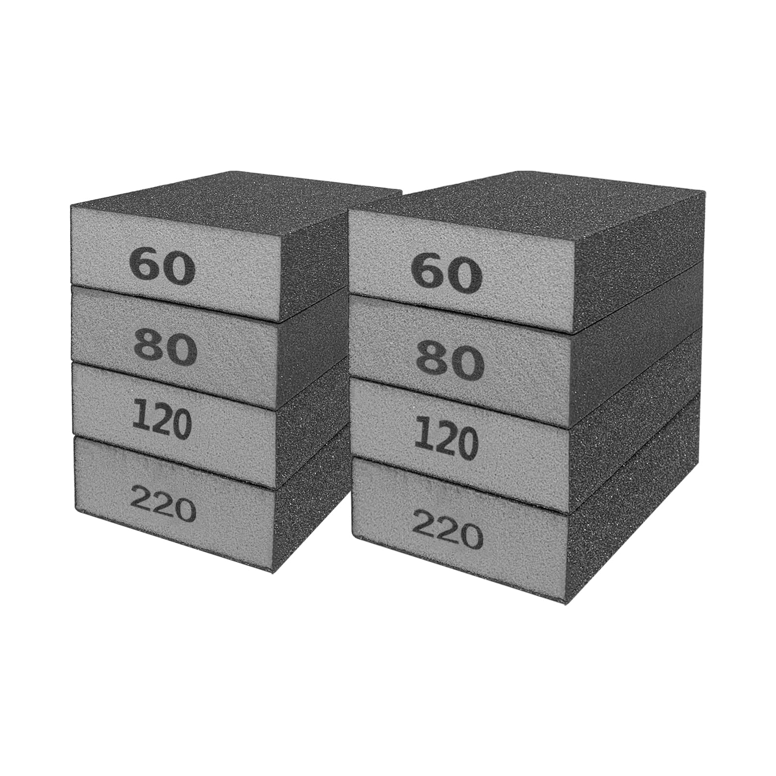 Snapklik.com : 8 Pcs Wet Dry Sanding Sponges, 60/80/120/220 Grit Hand ...