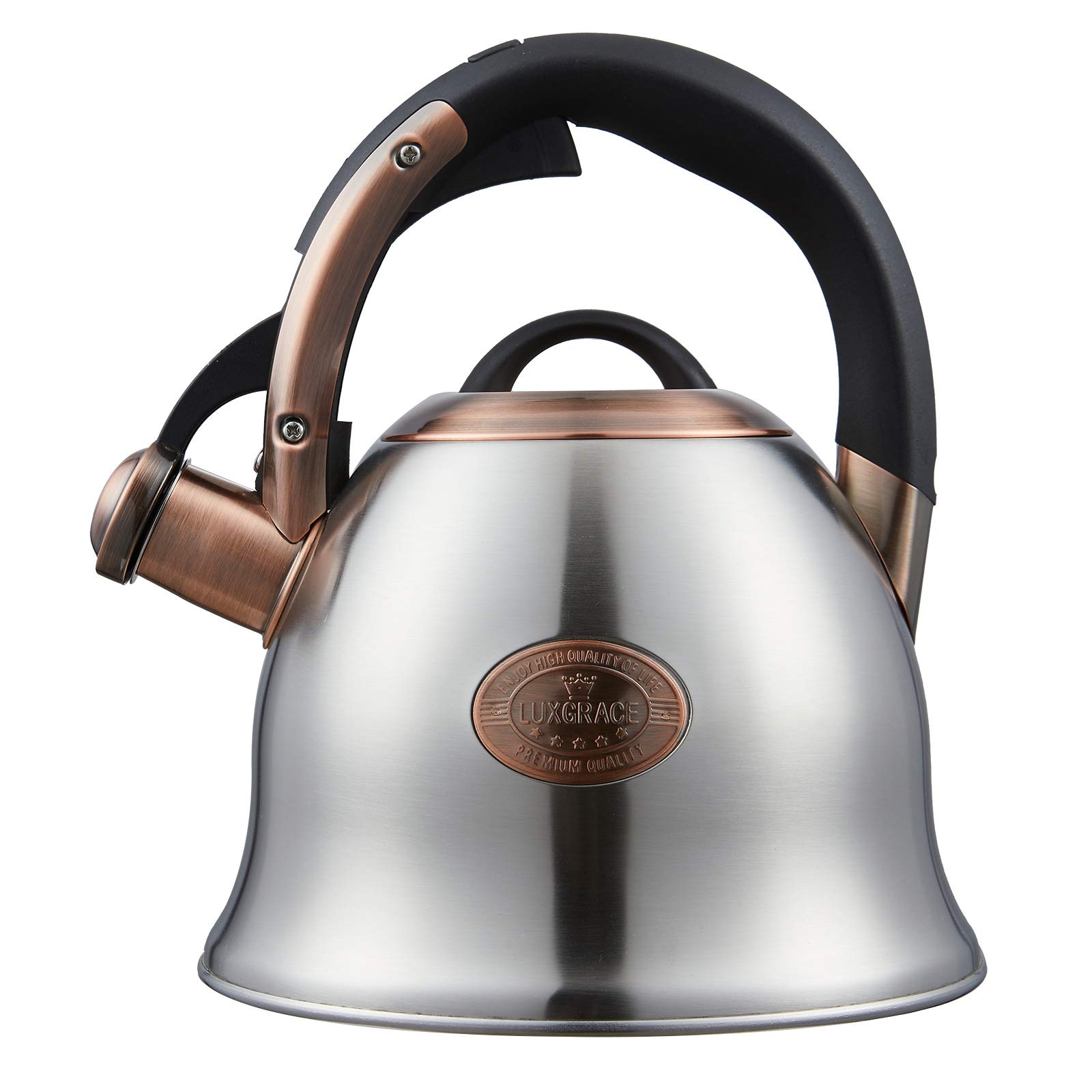 Amazon.com: Tea Kettle -2.2 Quart Tea Kettles Stovetop Whistling Teapot ...