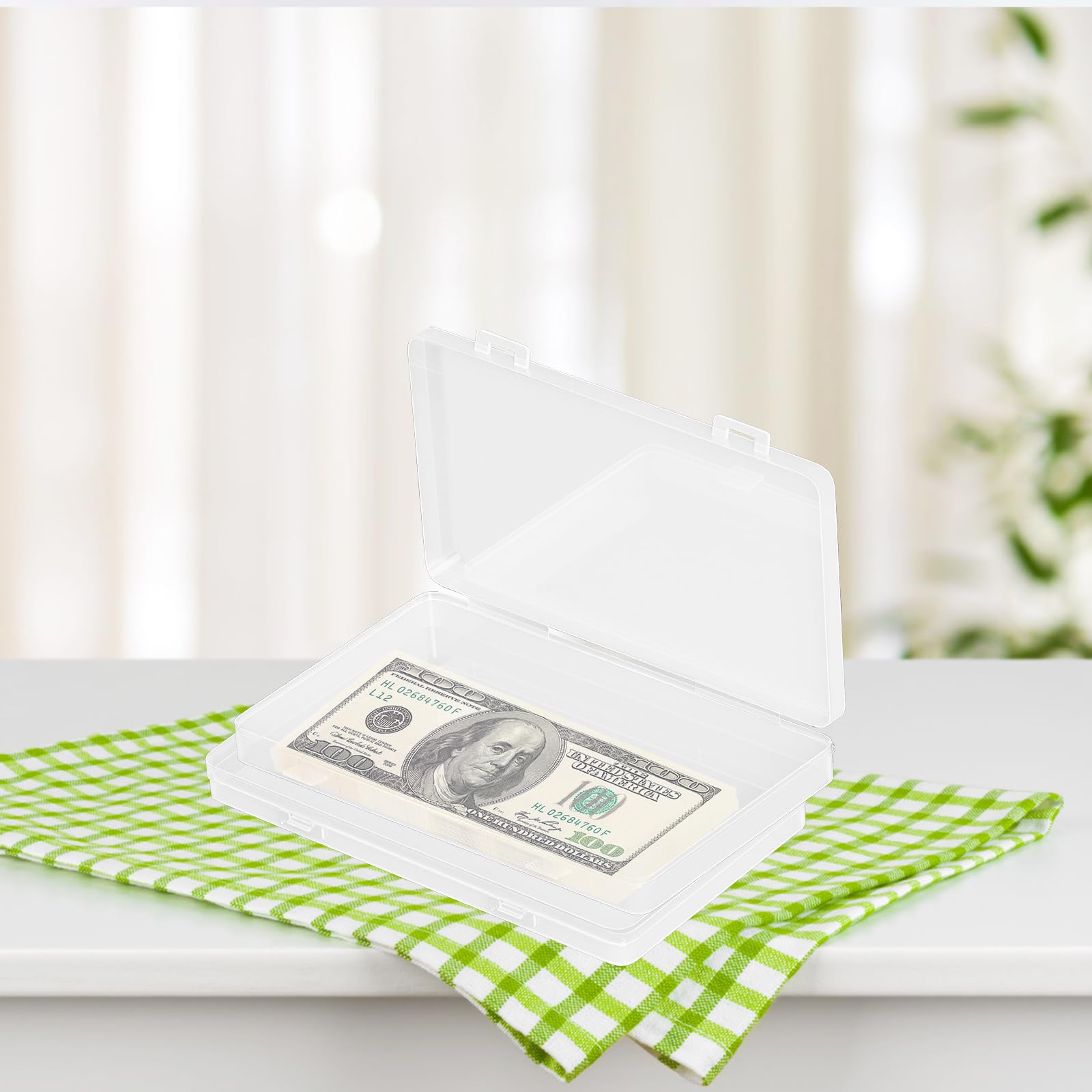 Snapklik.com : QoTang 10 PCS Paper Money Storage Case, Plastic Dollar ...