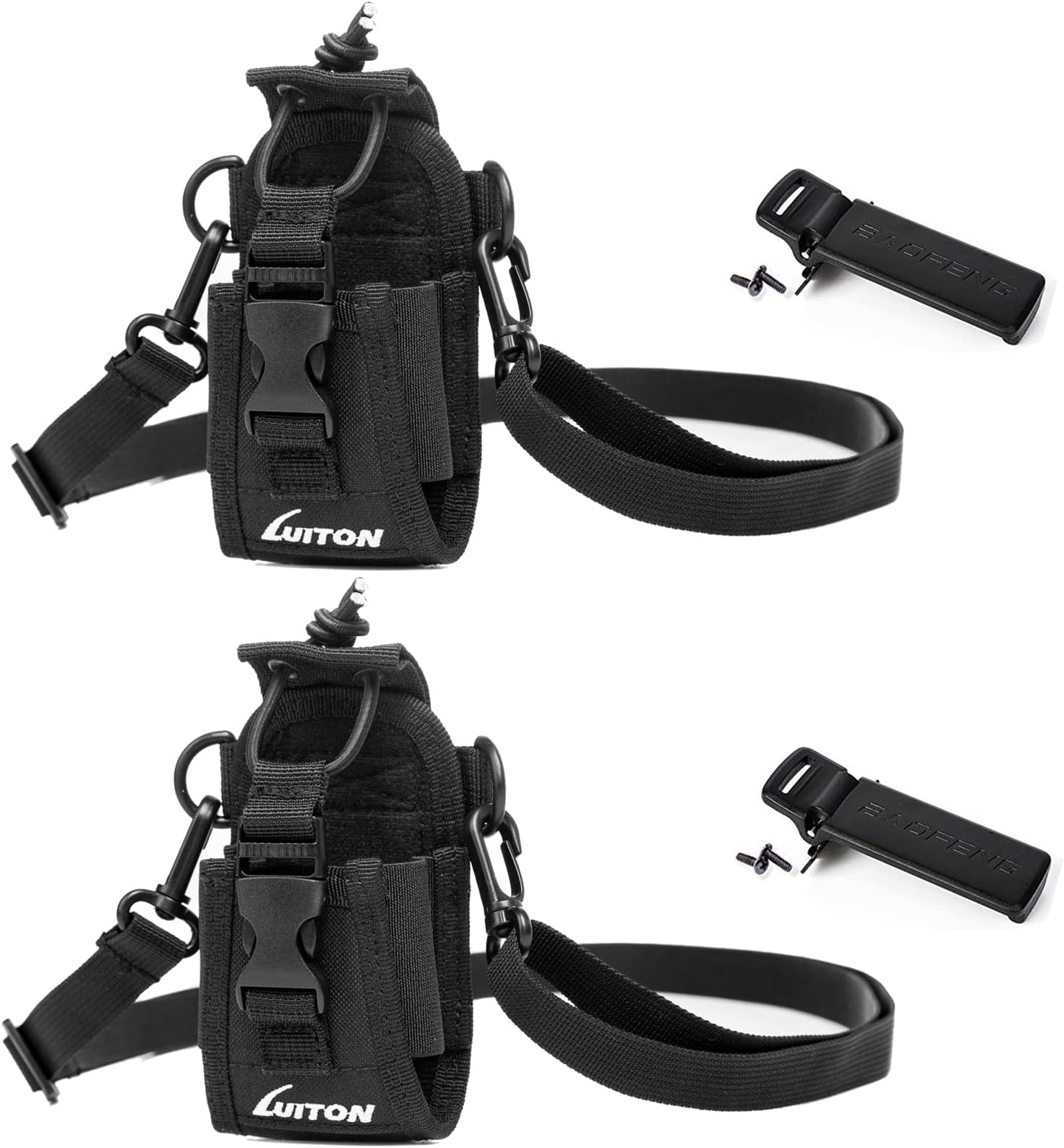 Amazon.com: Universal Walkie Talkie Bag Pouch with Adjustable Shoulder ...