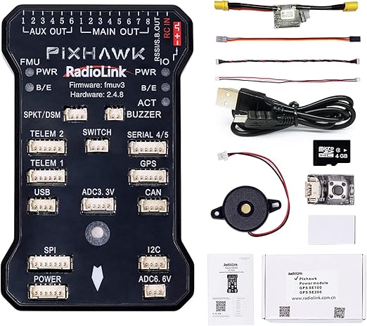 Radiolink PIXHAWK Flight Controller 2.4.8 32 Bit with Power Module ...