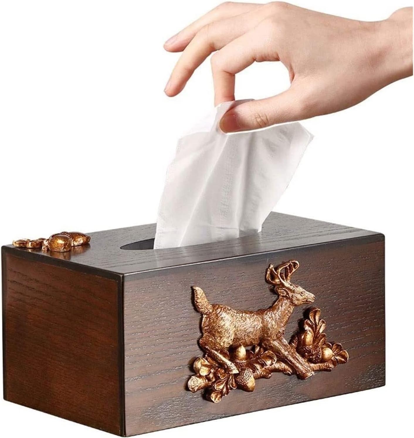 Tissue Box Cover Resin Tissue Box Large Tissue Paper Box Cover Rustic ...