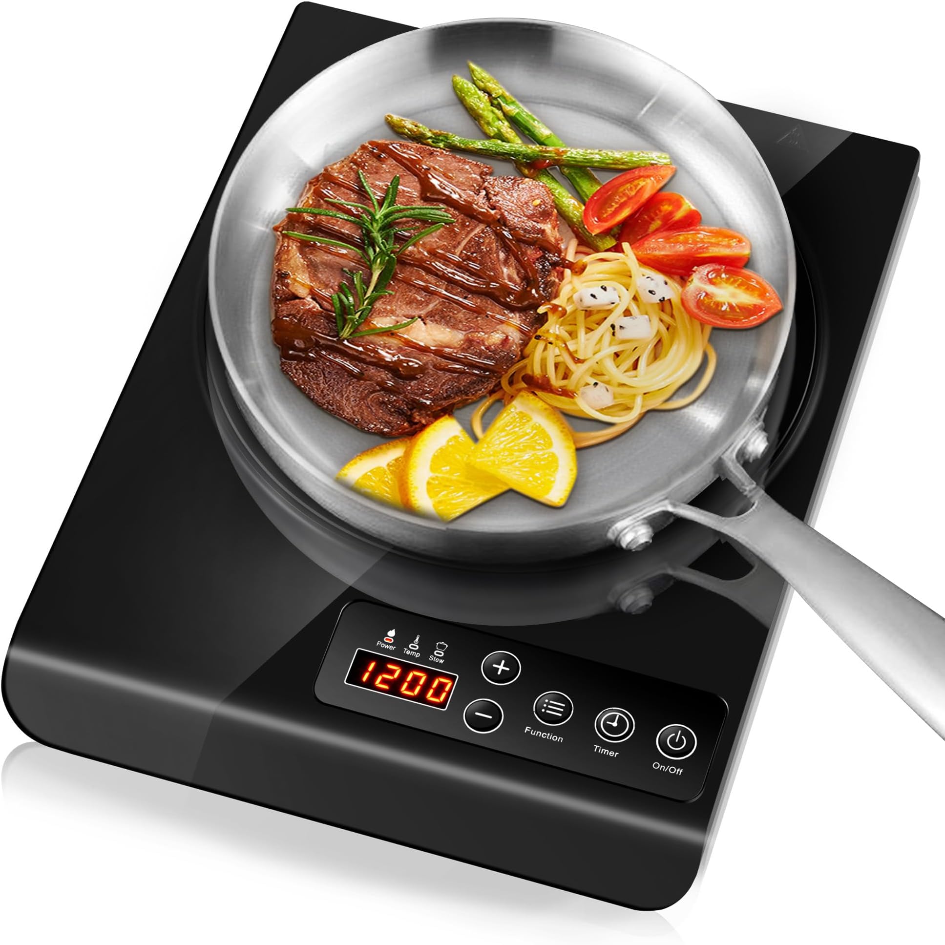 Amazon.com: Portable Induction Cooktop, Countertop Burner with Multi ...