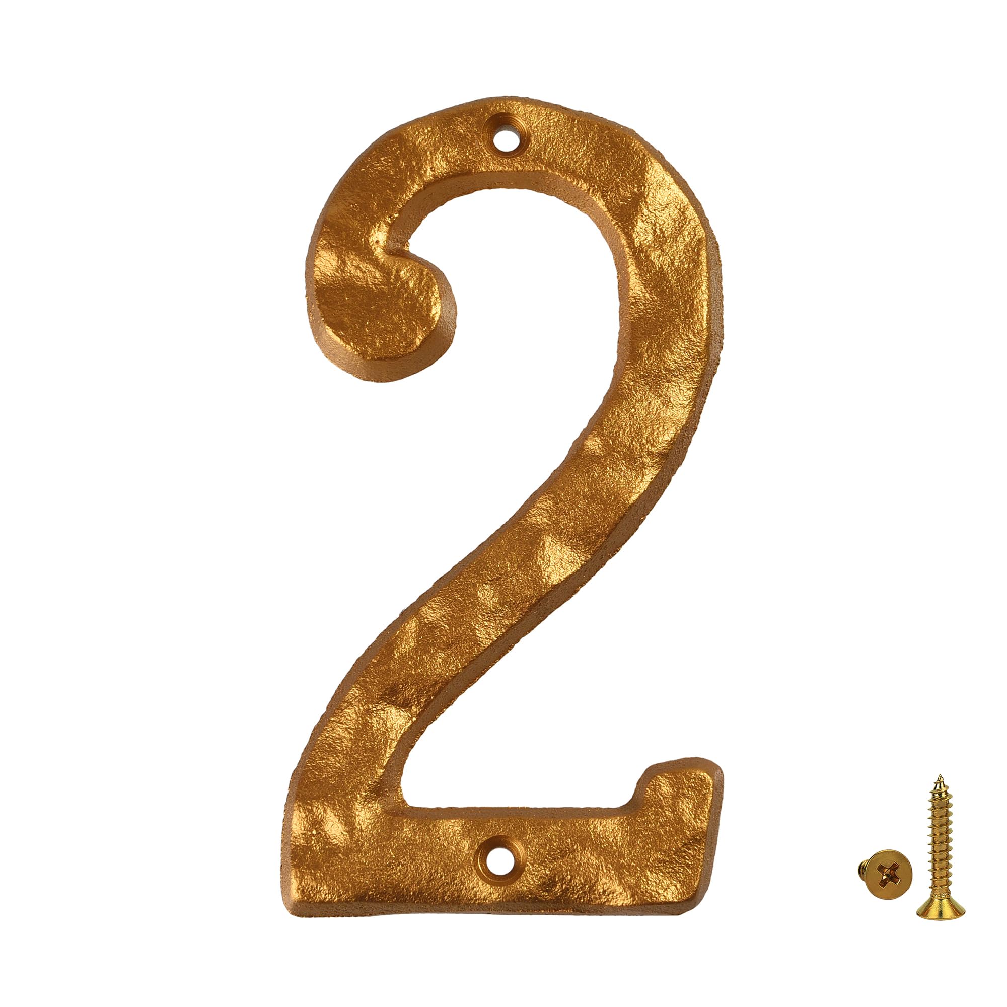 Amazon.com: HILAZA House Number 2 for Outside, 5.5 Inch Cast Iron Metal ...