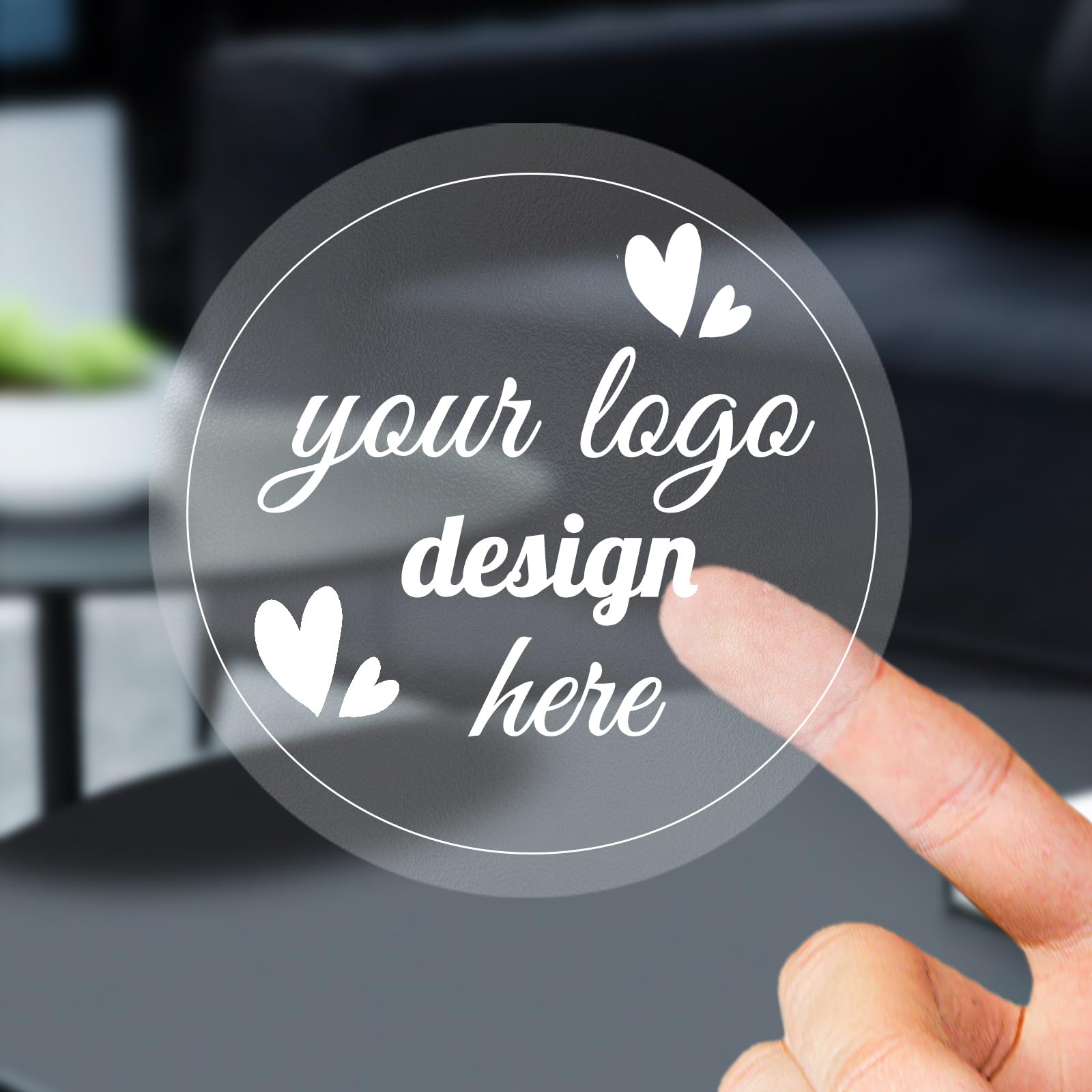 Amazon.com: Custom Clear Stickers Transparent Sticker Personalized ...