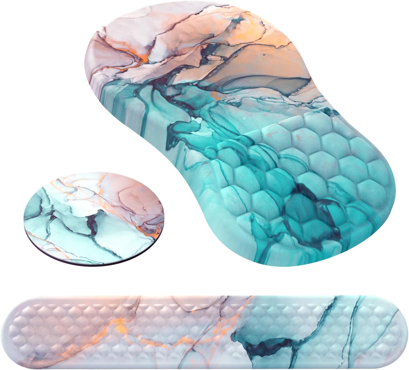 Amazon.com : HAOCOO Ergonomic Mouse Pad with Wrist Rest and Keyboard ...