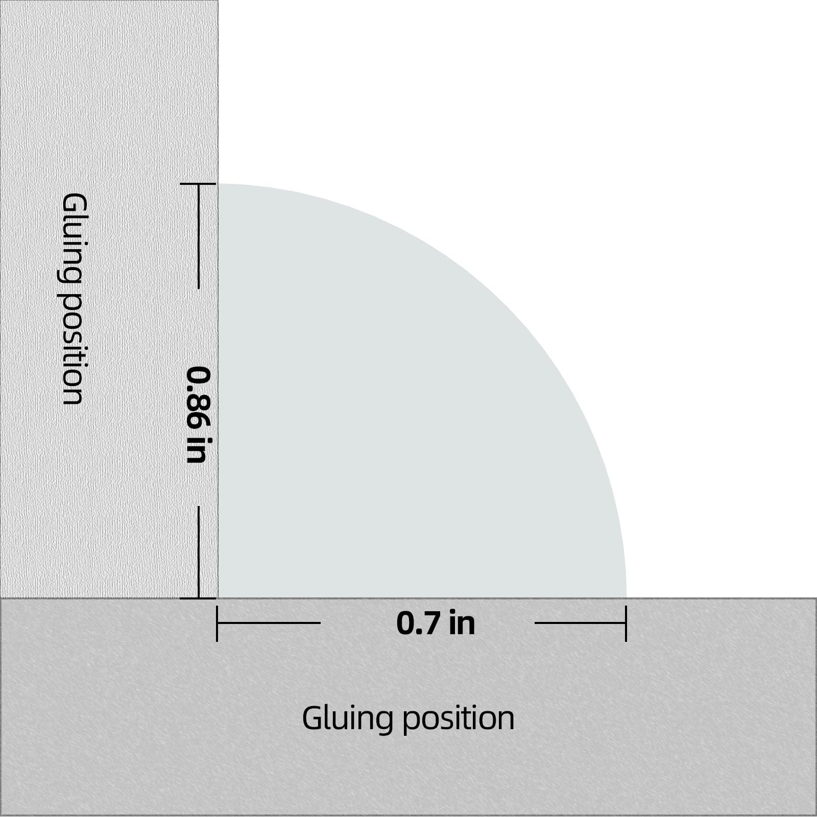 Snapklik.com : 59 Inch Corner Round Water Strip Dam, Self-Adhesive ...