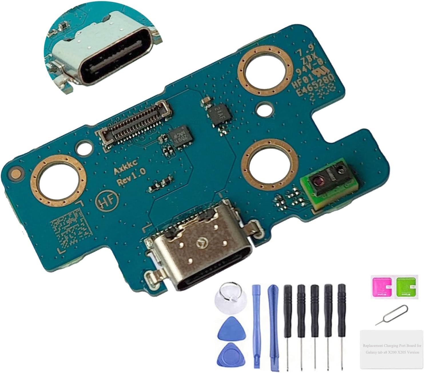 Amazon.com: iParto Charging Port Replacement Kit for Samsung Galaxy Tab ...