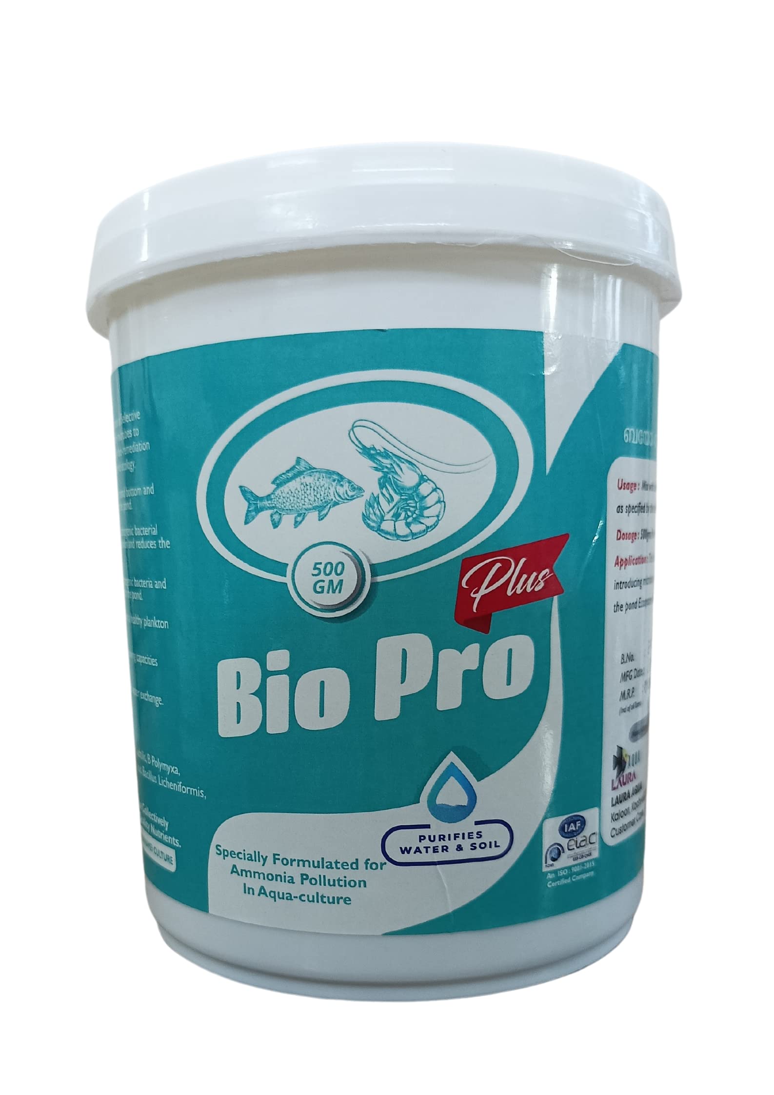 Buy BIOPRO Plus 500gram Multi Strain Biofloc Probiotic with Yucca ...