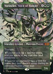 Amazon.com: Magic: the Gathering - Vorinclex, Voice of Hunger (159) - Borderless Halo Foil ...