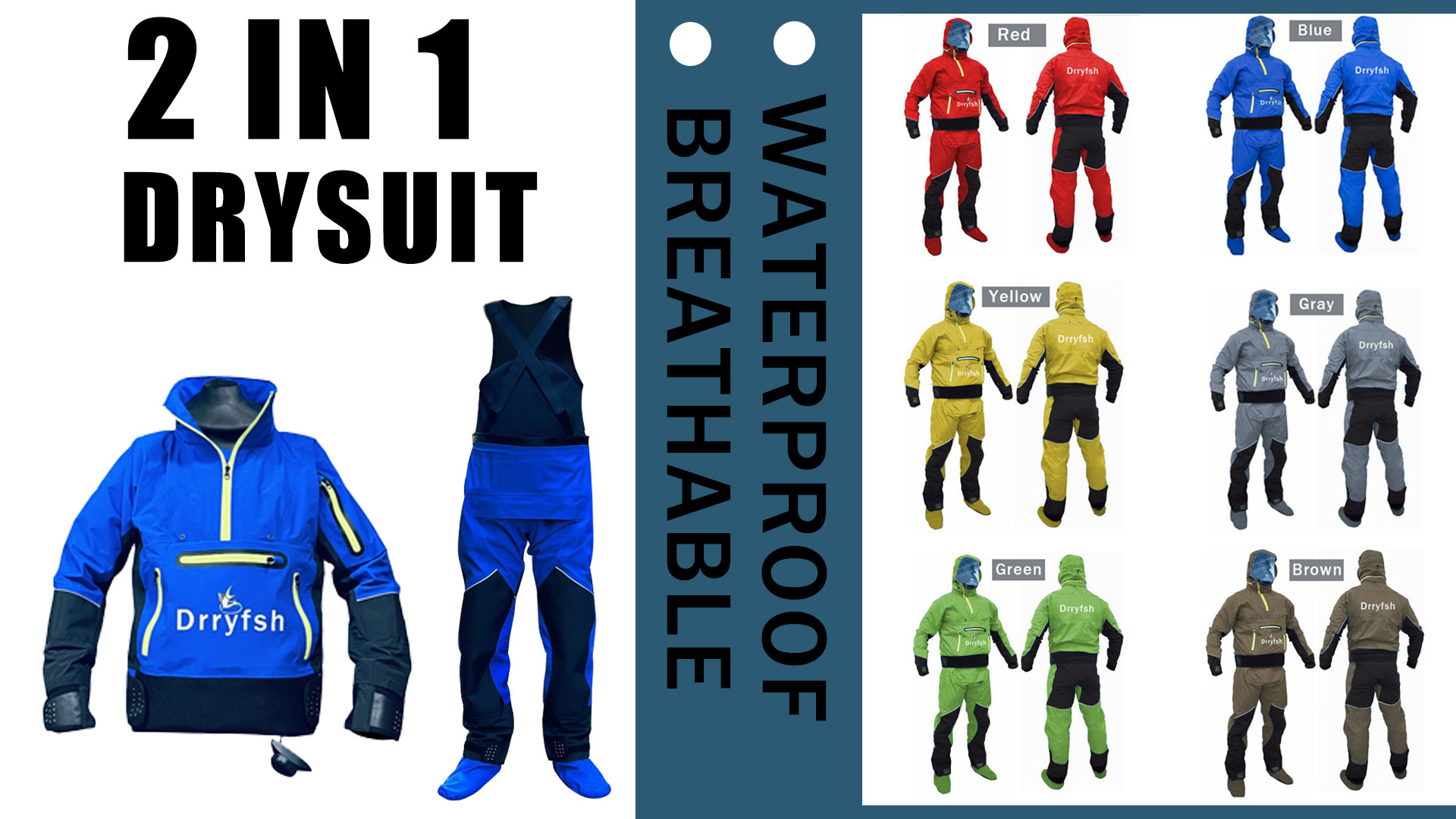 Watch 2 Piece Dry Suit for Men and Women on Amazon Live