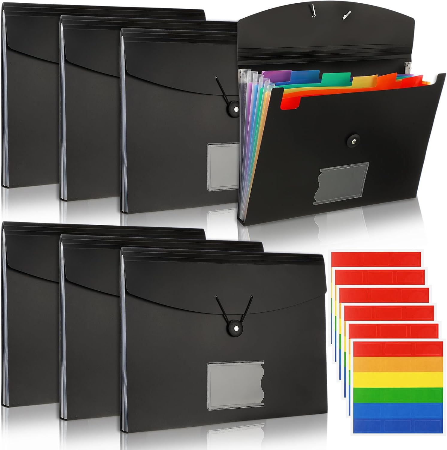 Amazon.com : Glenmal 10 Pcs 7 Pocket File Folders File Organizer ...