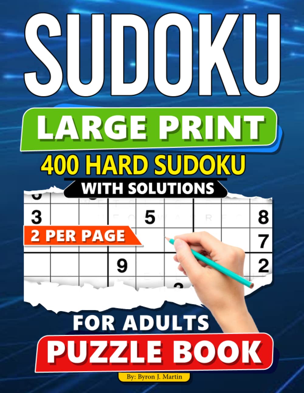 400 Hard Sudoku Puzzles Book for Adults | Large Print Sudoku with ...