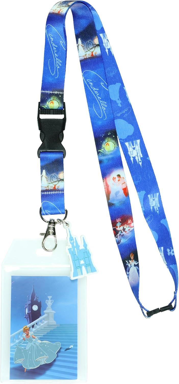 Amazon.com: Disney Princess Cinderella Transformation Breakaway Lanyard ...