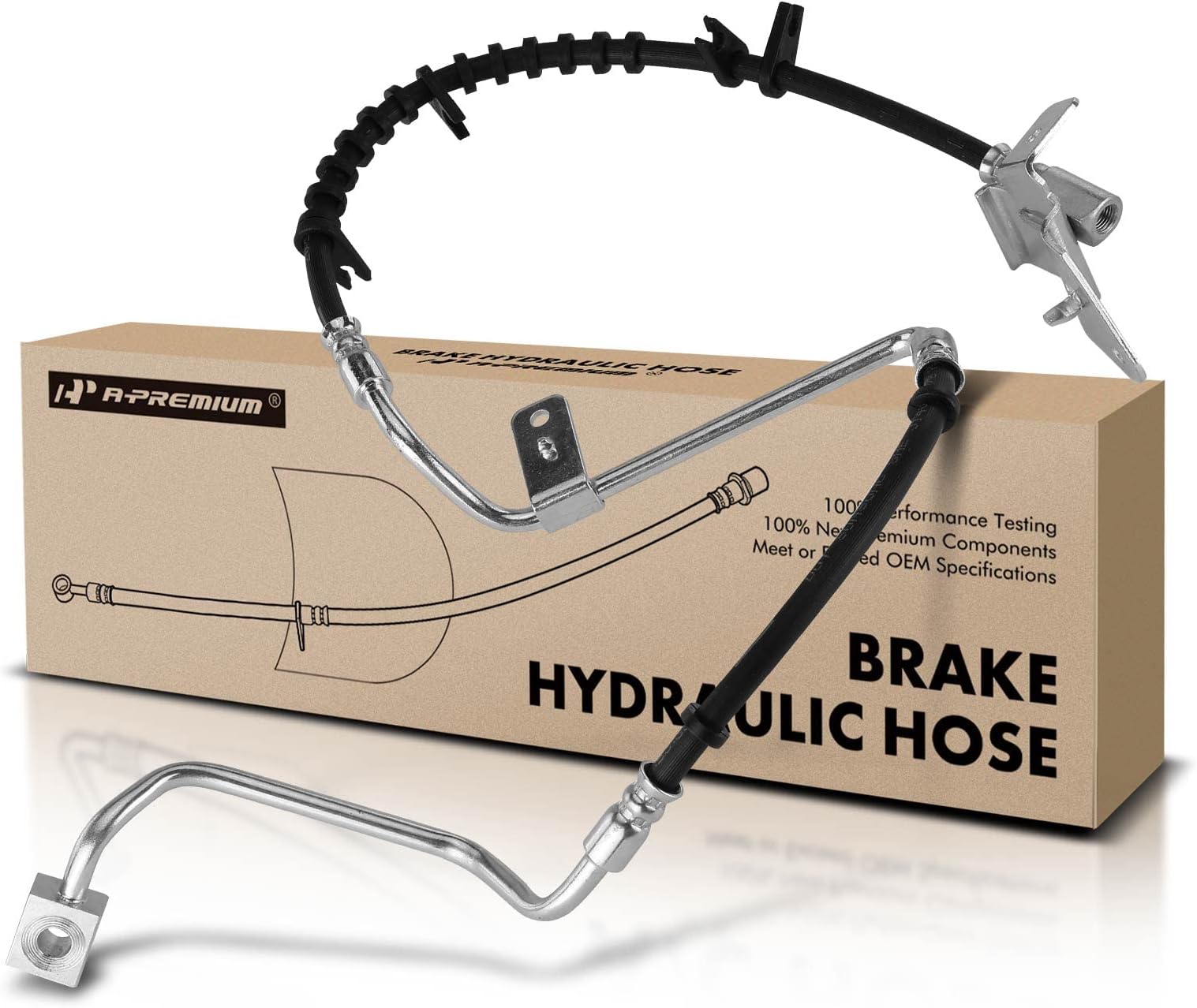 Amazon.com: A-Premium Front Passenger Brake Hydraulic Hose Compatible ...