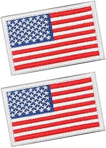Amazon.com: Tactical Patches of USA US American Flag, with Hook and Loop for Backpacks Caps Hats ...