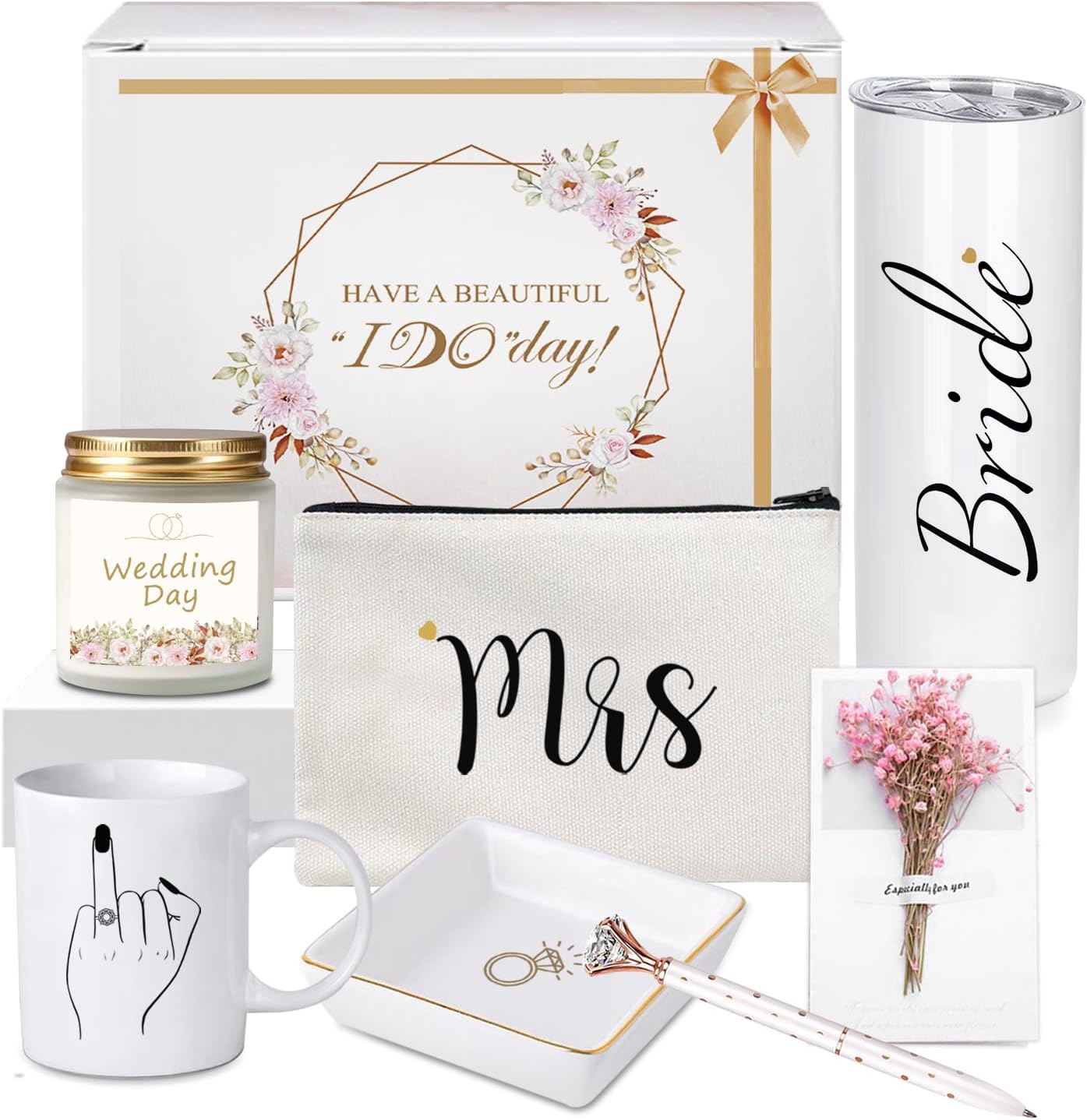 Amazon.com | Bridal Shower Gift-All-in-One Bride-to-Be Gifts Box Ideas ...