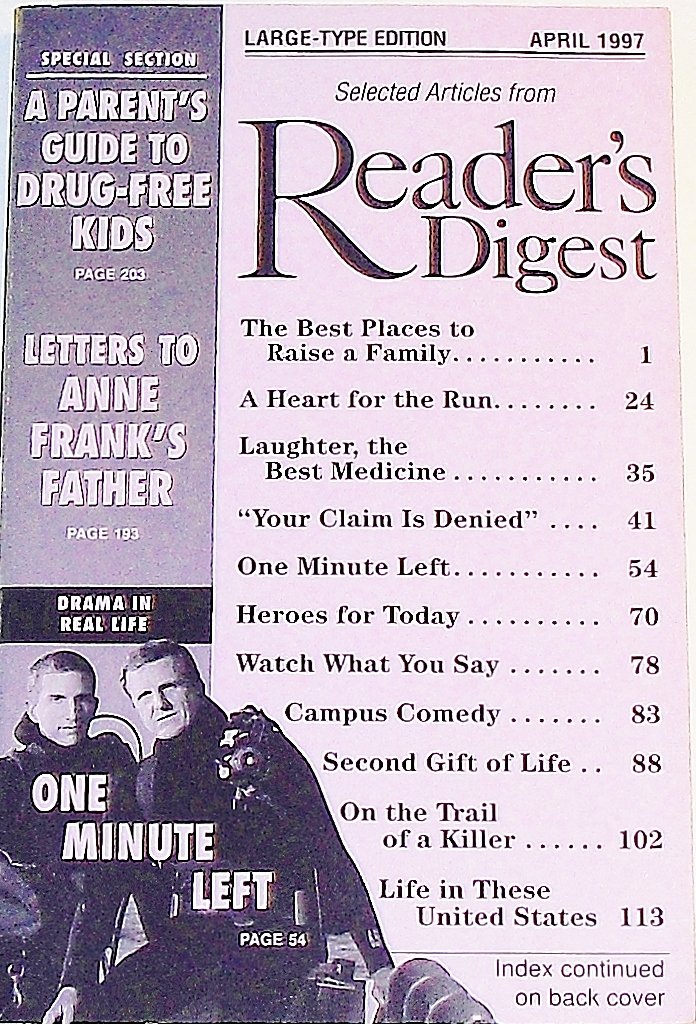 Selected Articles From Reader's Digest (Volume 42 Number 250 April 1997 ...