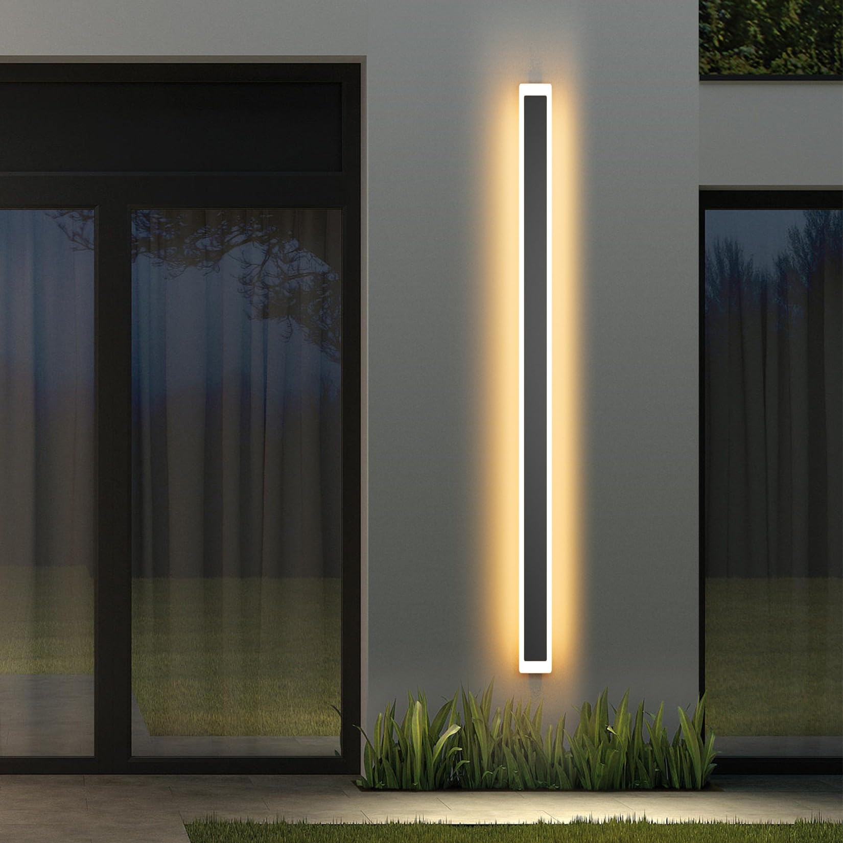 Snapklik.com : Coinmit 59Inch Modern Outdoor Wall Light Long Linear ...