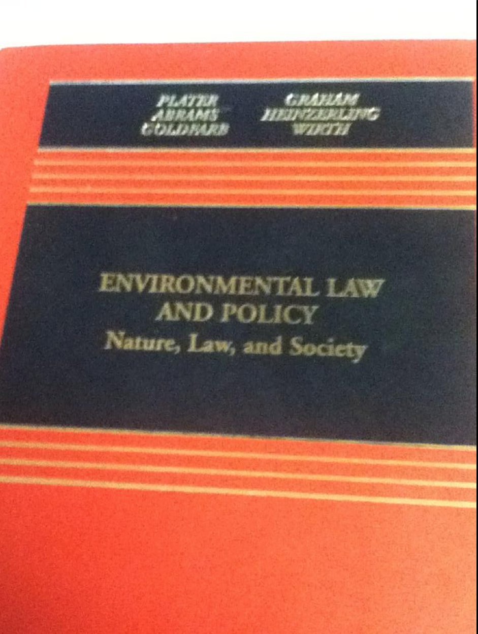 Amazon.com: Environmental Law and Policy: Nature, Law, and Society ...