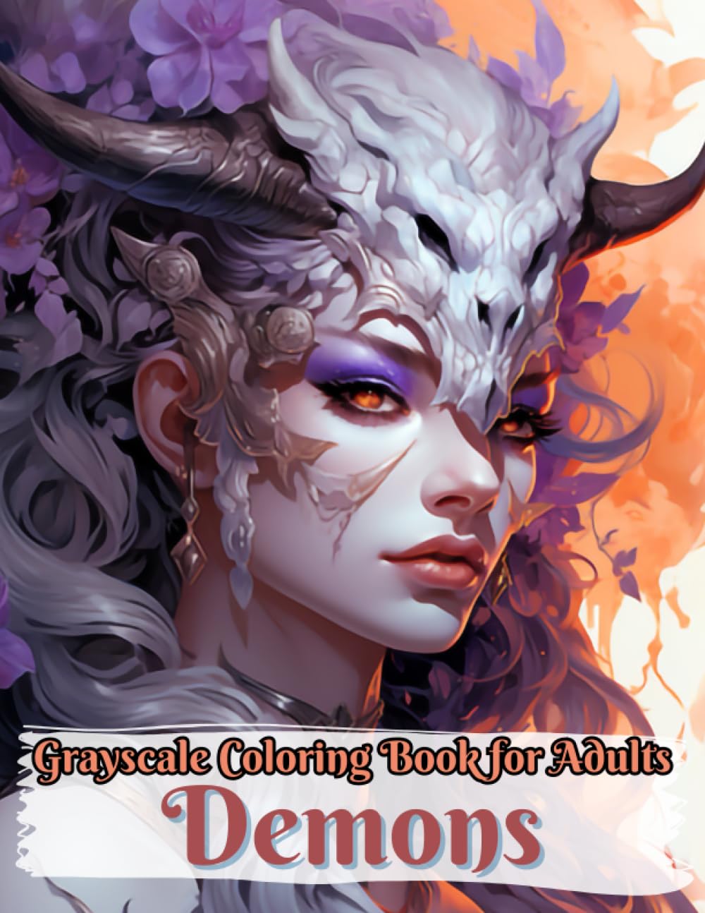 Amazon.com: Grayscale Coloring Book for Adults: Demons, Fantasy ...