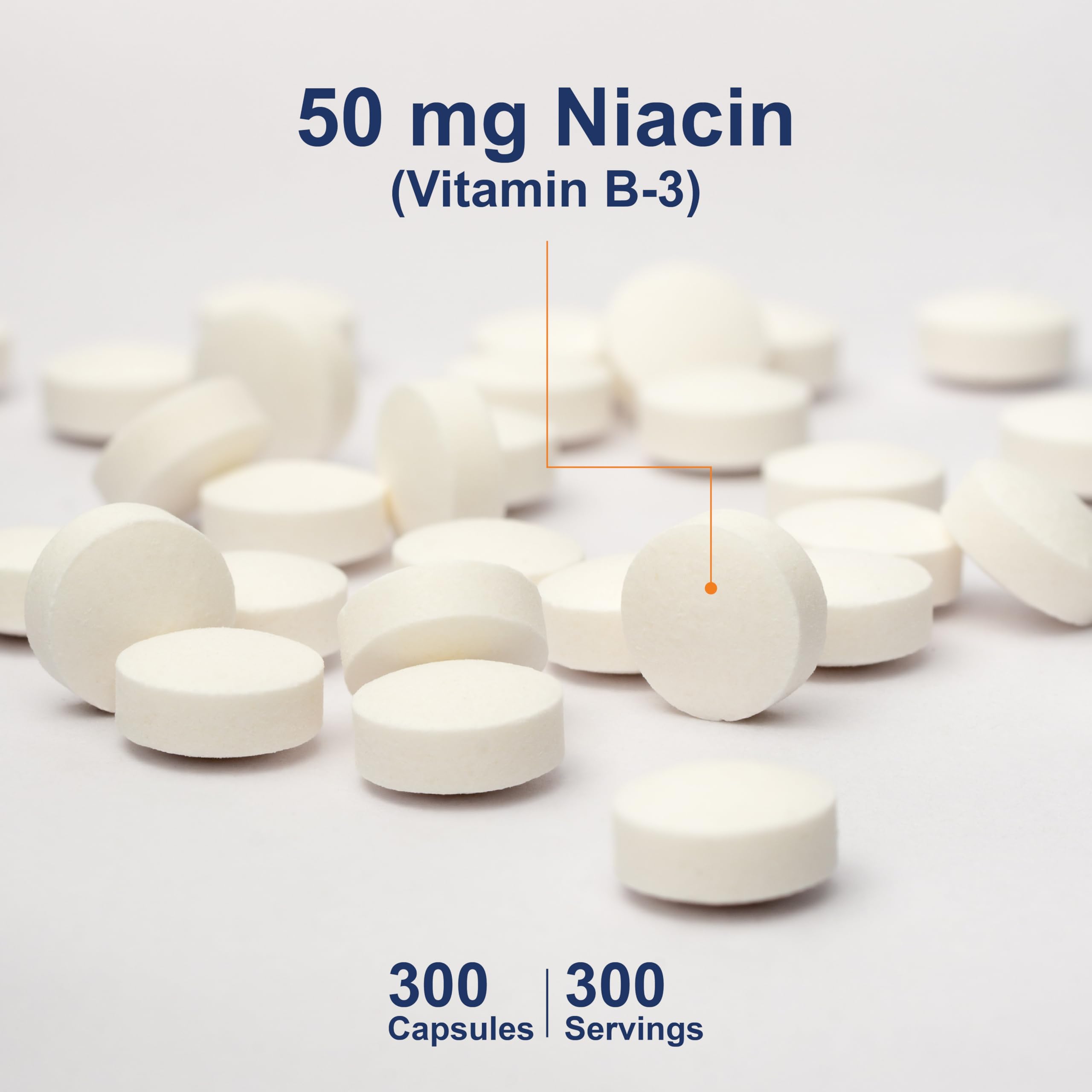 Snapklik.com : Niacin, 50 Mg, Supports Cholesterol Metabolism, Energy ...