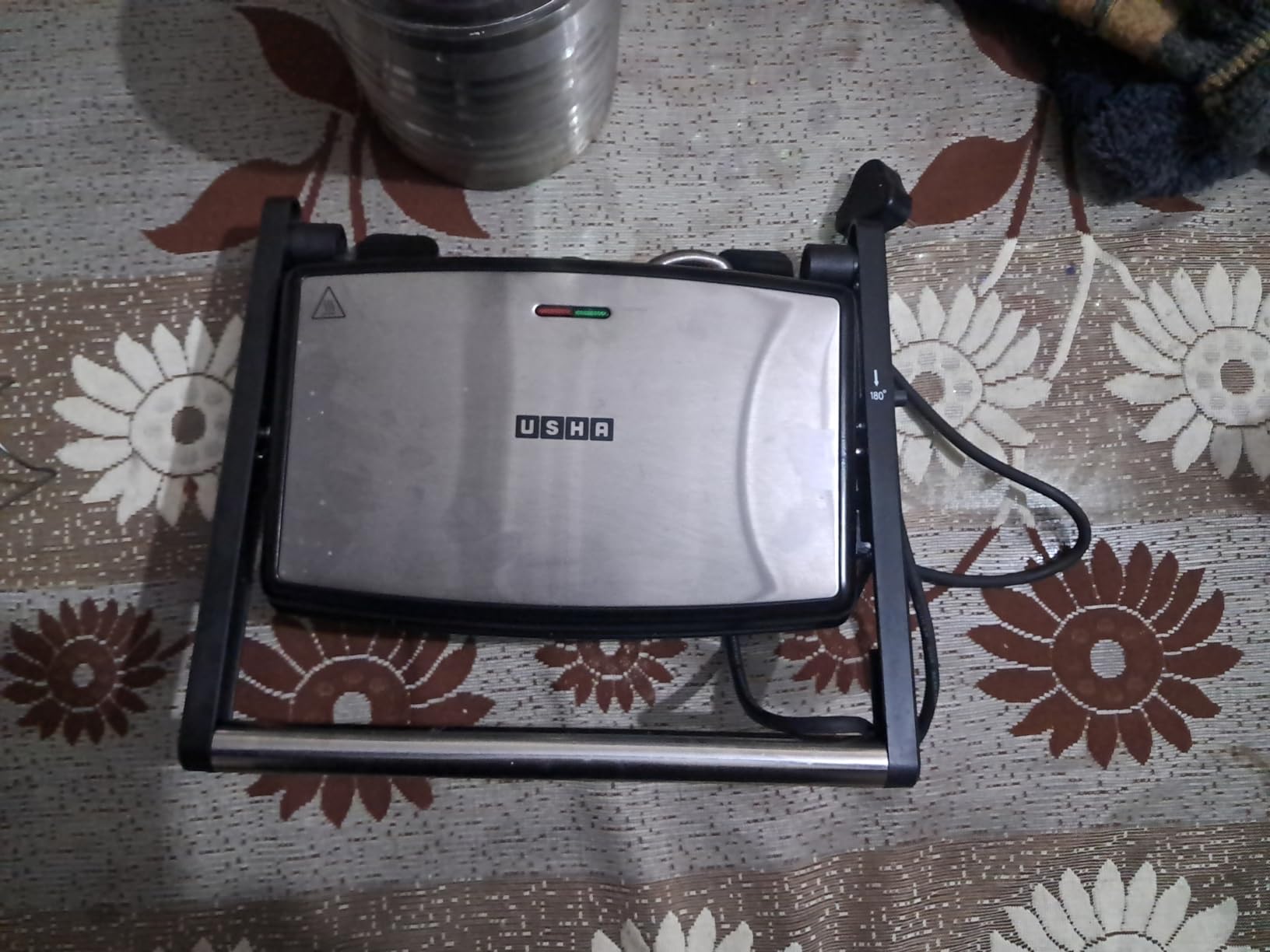 Buy Usha iChef Sandwich Grill | 1500 Watt| Large 2 Slice Flat Bread ...