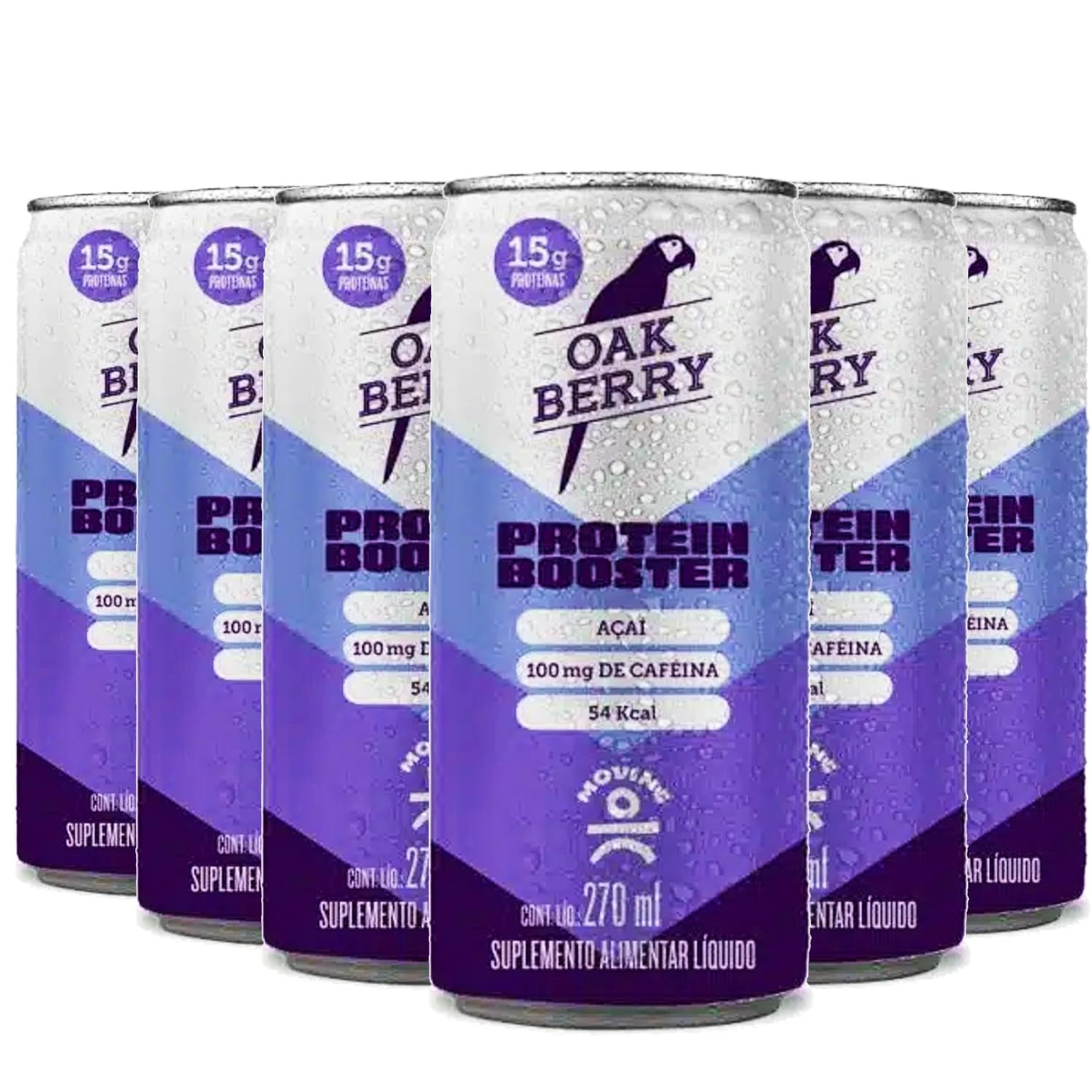 Kit c/ 6und Suplemento Protein Booster MOVING Açai 270ml : Amazon.com ...
