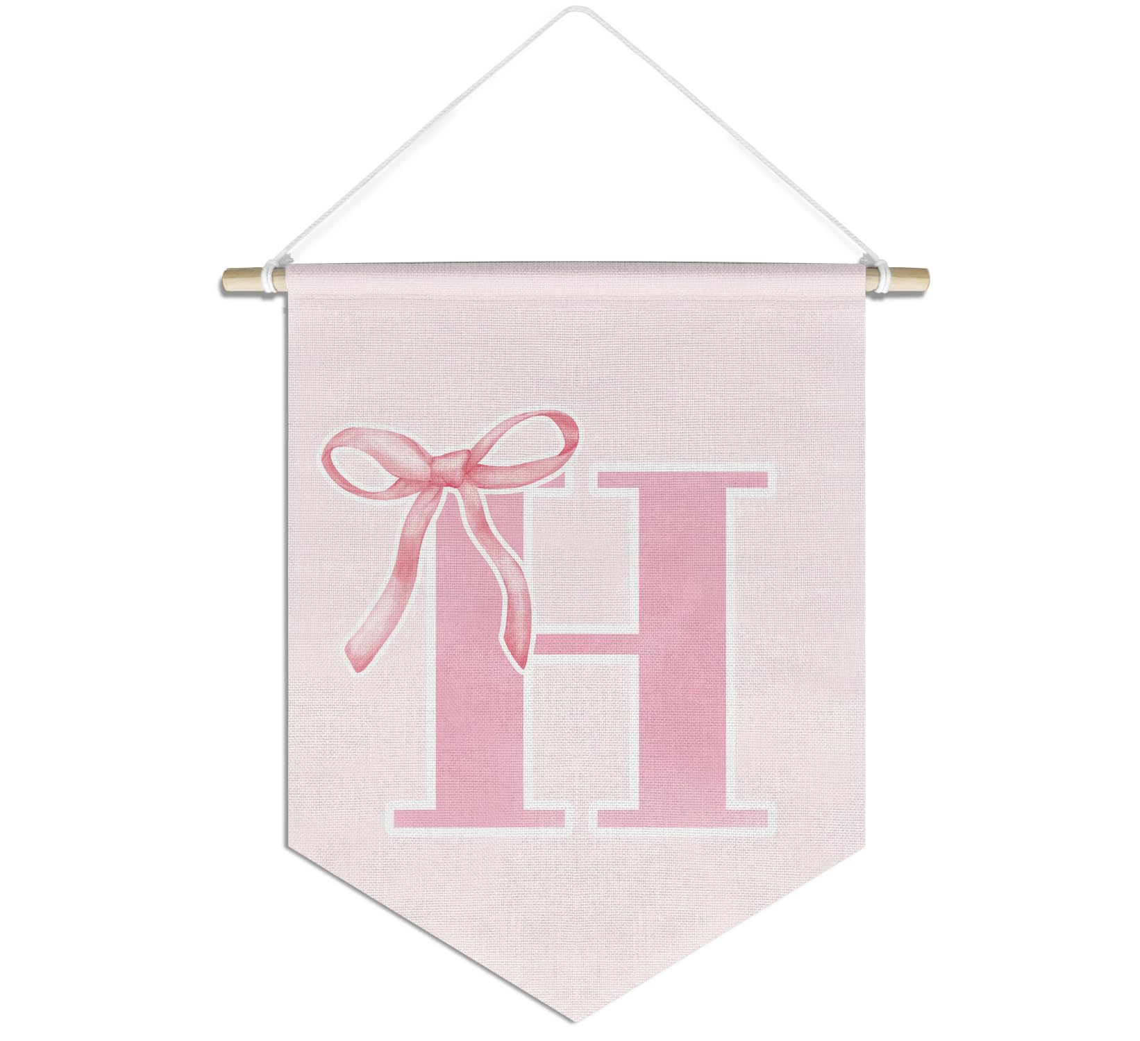 Amazon.com: foedor initial Personalized Preppy Canvas Hanging Pennant ...