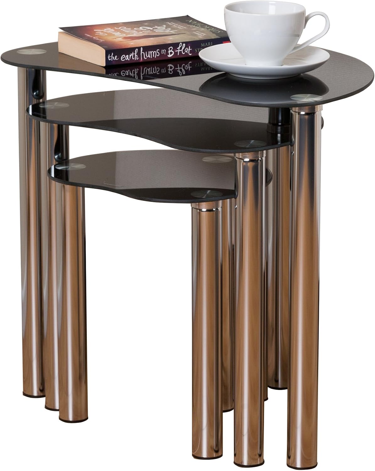 Amazon.com: ASPECT Table, Chrome, Black : Home & Kitchen