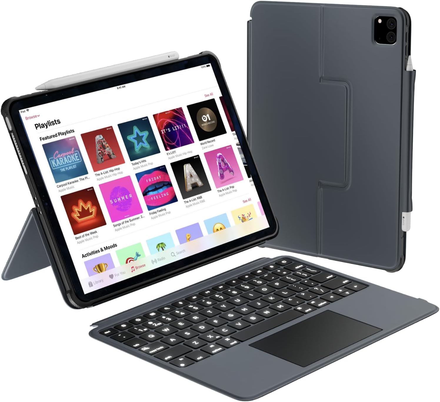 Amazon.com: Macally iPad Air 13 Inch Case Keyboard (M3, 2025/M2, 2024 ...