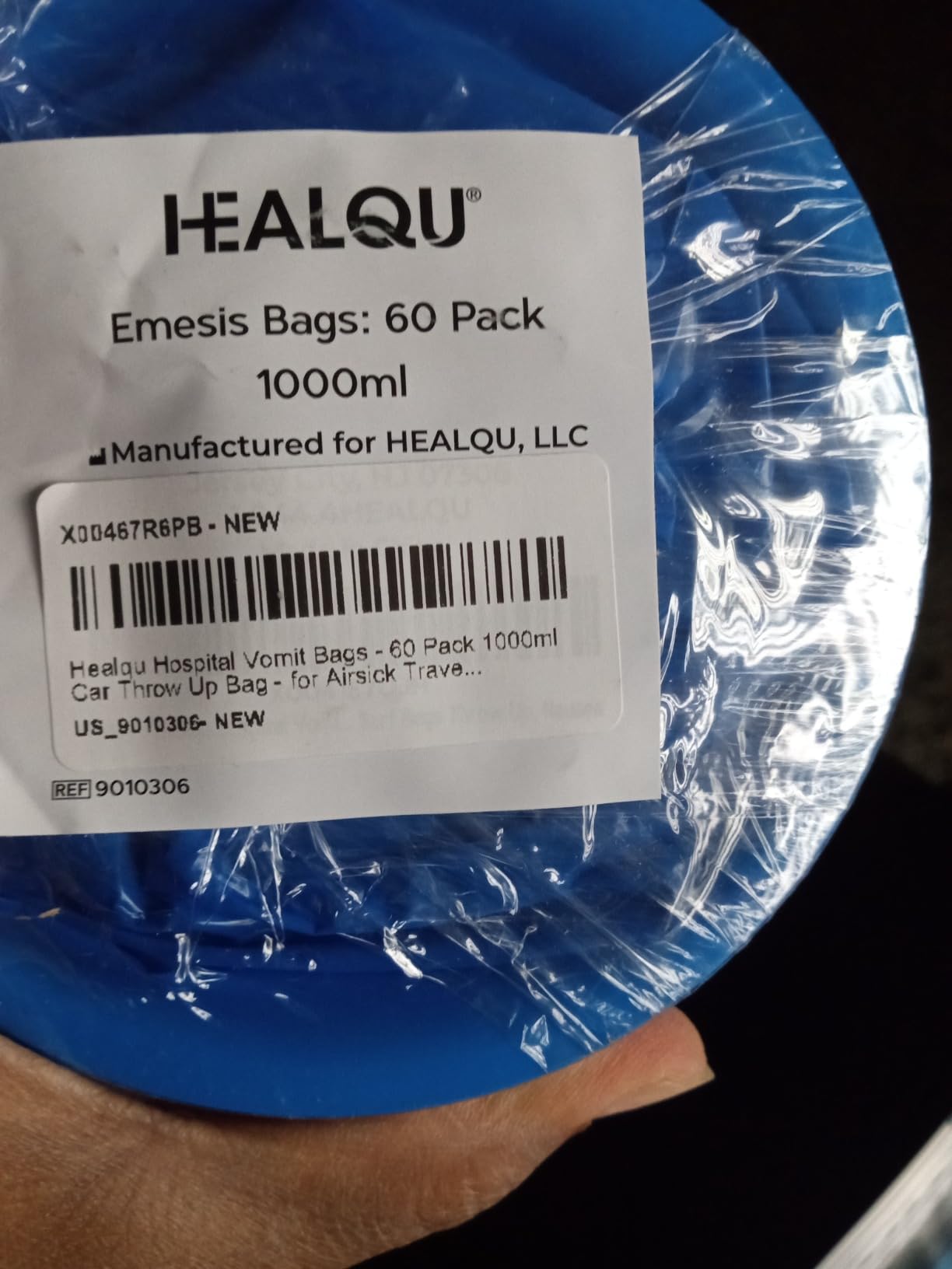 Amazon.com: Healqu Hospital Vomit Bags - 60 Pack 1000ml Car Throw Up ...