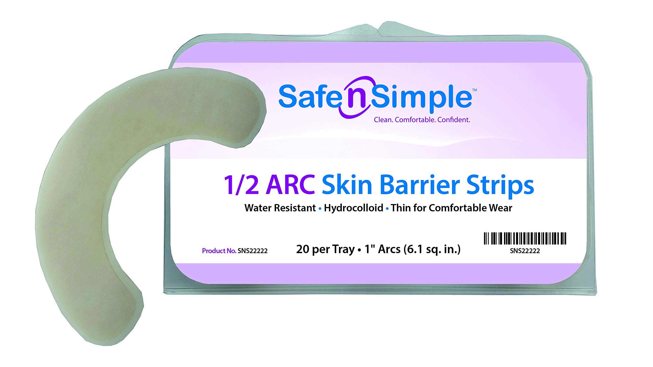 Buy Safe n' Simple Skin Barrier Arc - 1/2" Individually Wrapped Packets ...