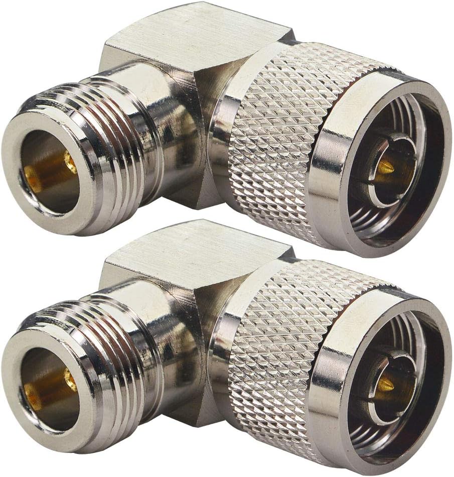 Amazon.com: onelinkmore N Type Adapter N Male 90 Degree Coax Connectors N Male to N Female RF ...
