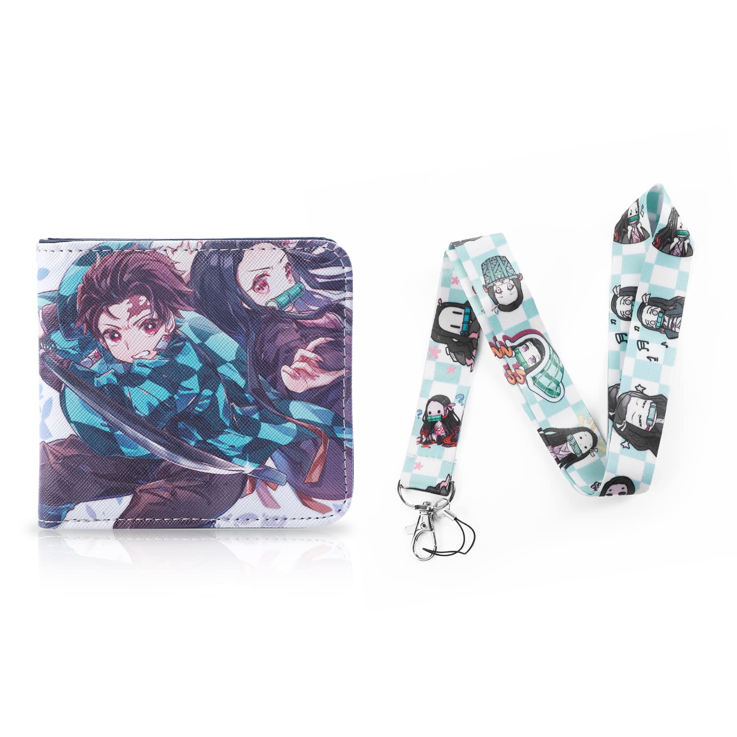 Buy Demon Slayer Tanjiro Nezuko Wallet Anime Purse Credit Card Holder ...