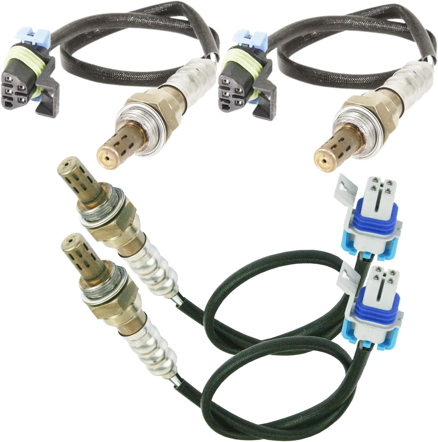 Amazon.com: 2 Pairs Upstream and Downstream O2 Sensor Replacement for ...