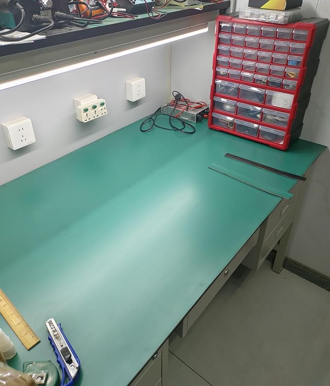 MLYAYE Double Layers Vinyl ESD-Dissipative Mat, 3mm Thick Electronics ...