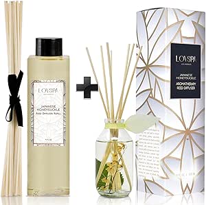 Amazon.com: LOVSPA Japanese Honeysuckle Reed Diffuser Refill, 4 oz ...