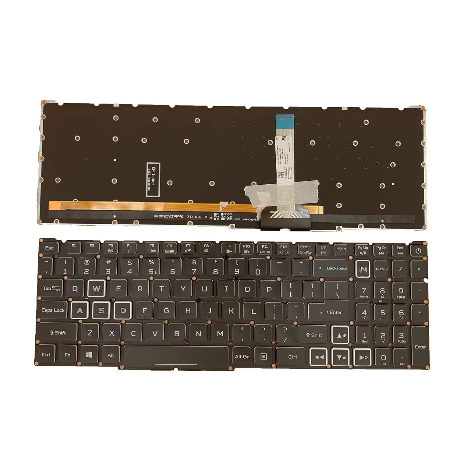 Laptop Replacement US Layout RGB Colorful Backlight Keyboard for Acer ...