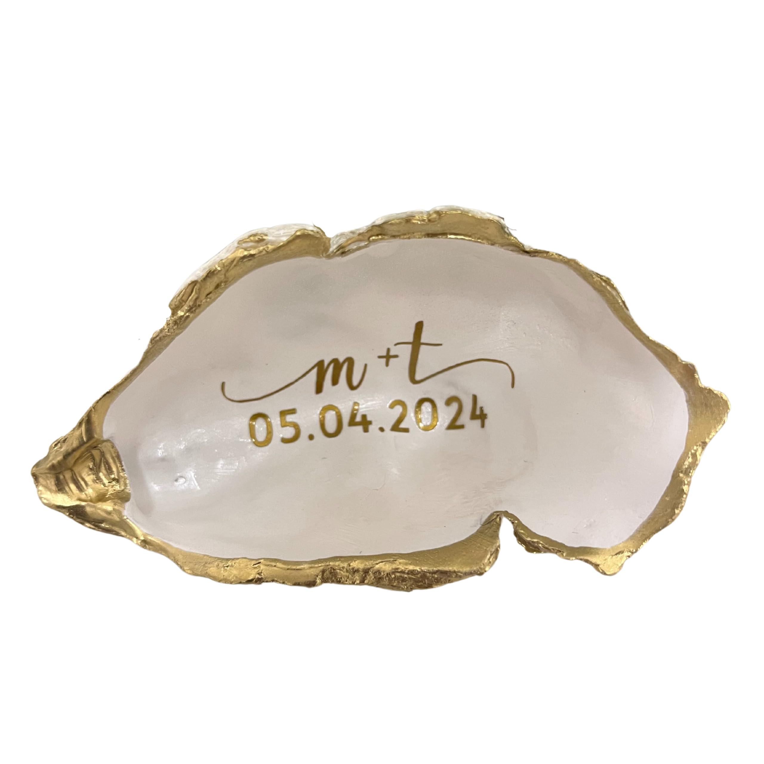 Amazon.com: Personalized Oyster Jewelry Dish, Custom Wedding Gift ...