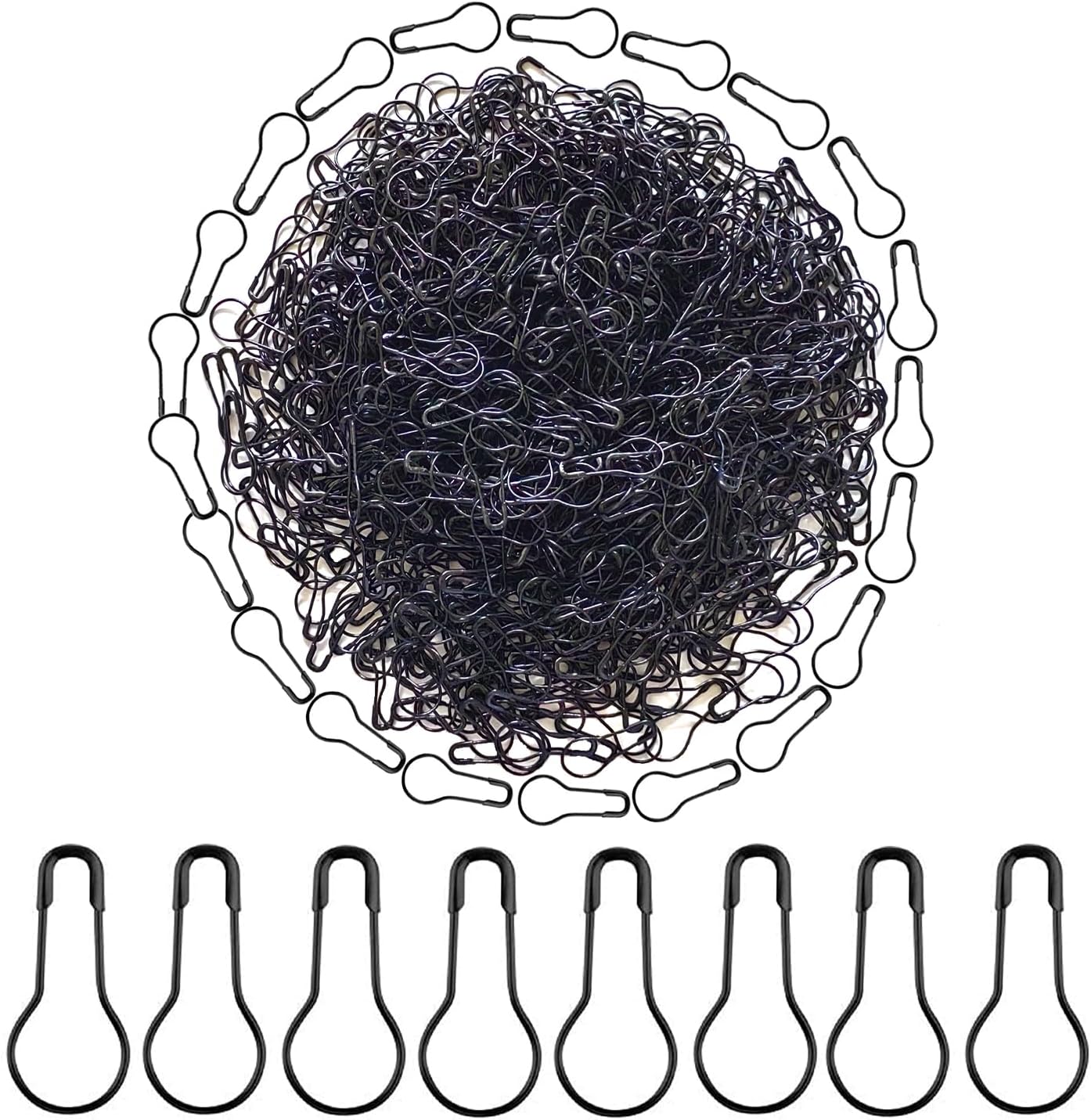 Amazon.com: GCAMX 1000PCS Black Metal Calabash Safety Pins for Clothing ...
